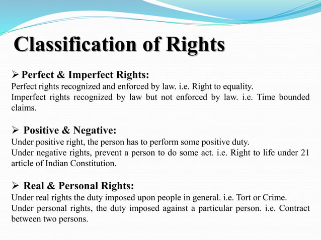 Rights and Duties, Law | PPTX