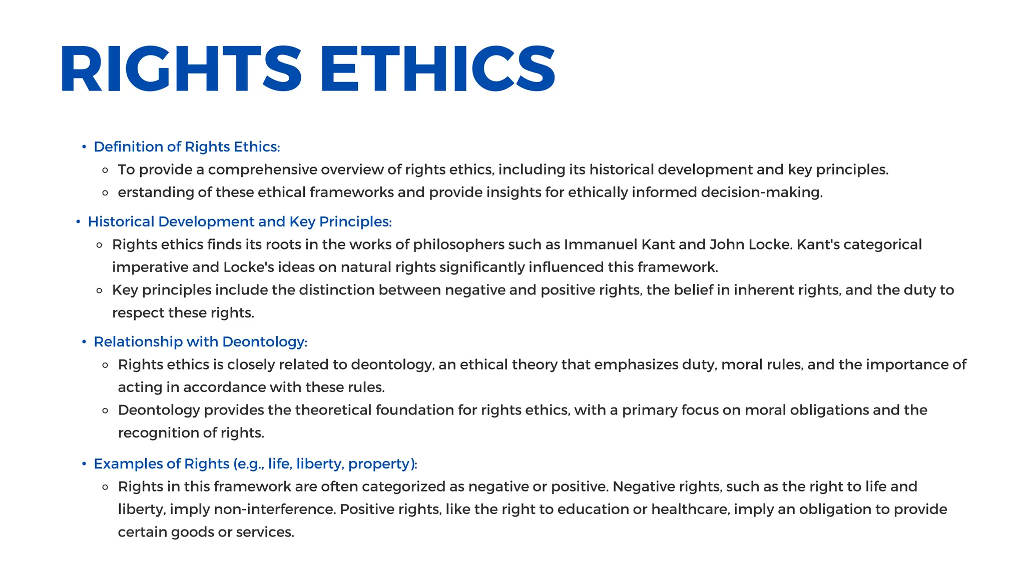 Exploring the Interplay of Rights Ethics and Duty Ethics | PPTX