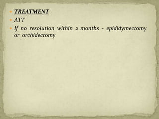 Right sided epididymoorchitis with rif abscess | PPTX