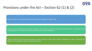 Rights issue and bonus issue | PPTX
