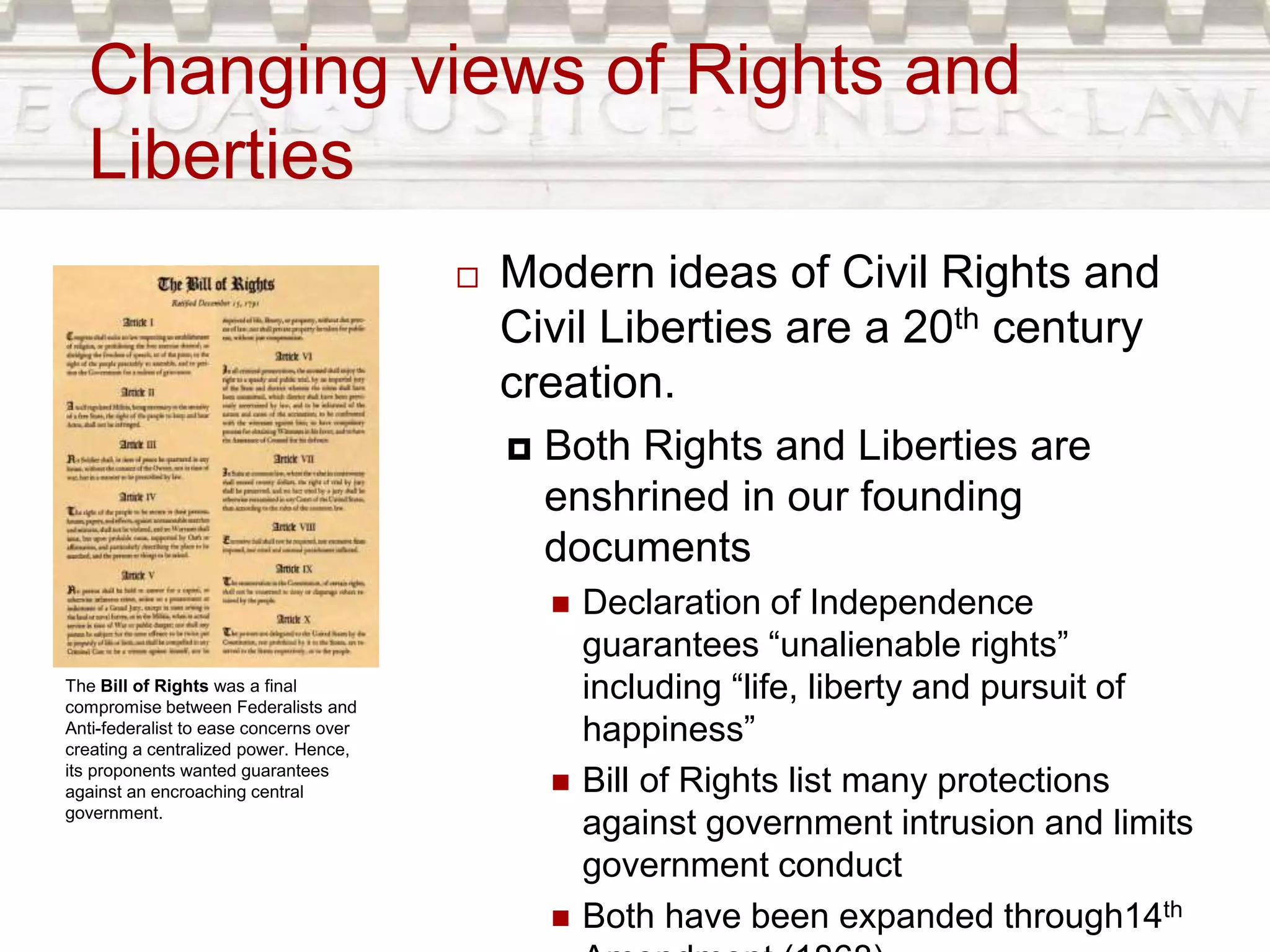 Rights liberties lecture | PPT
