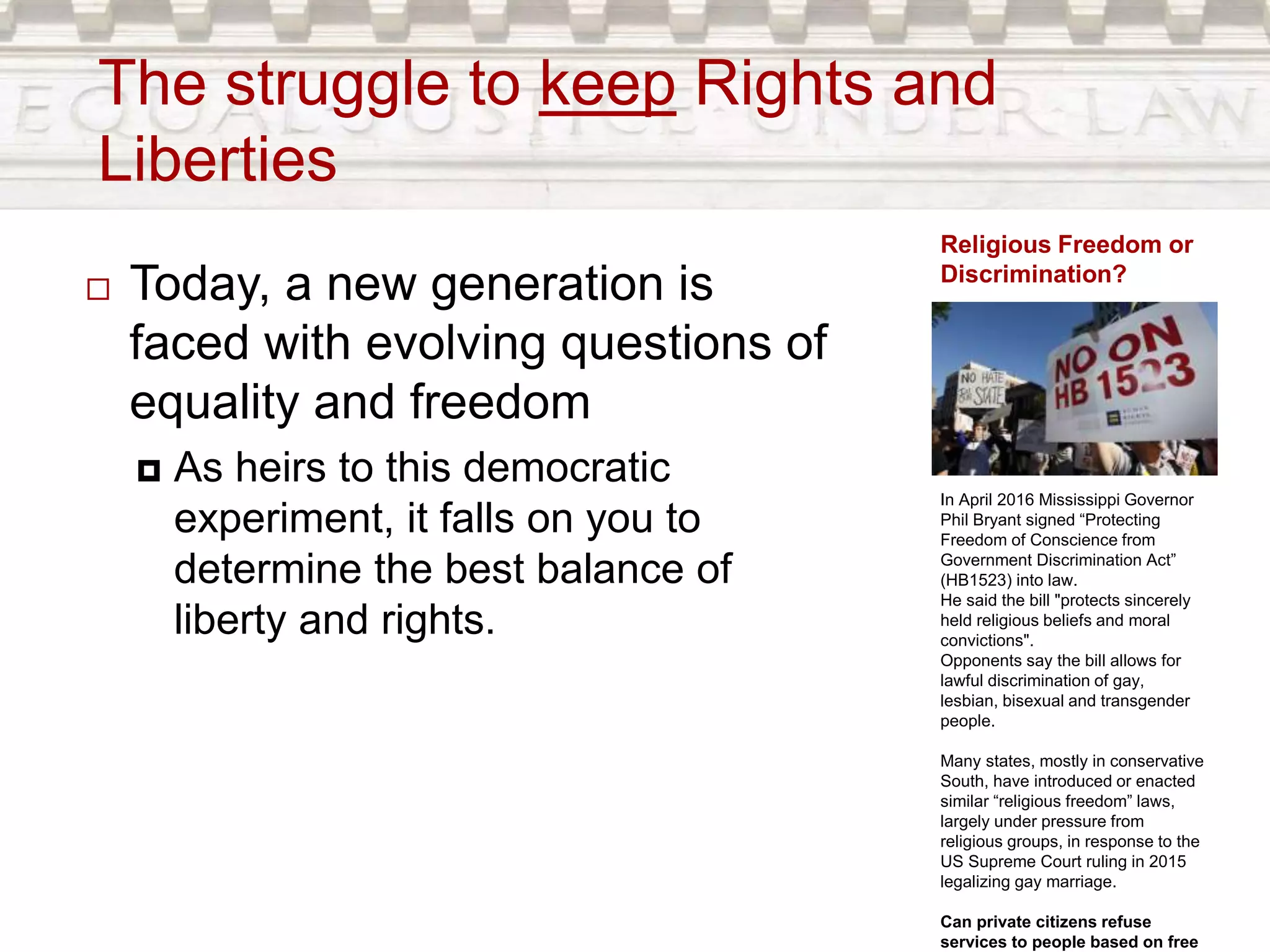 Rights liberties lecture | PPT
