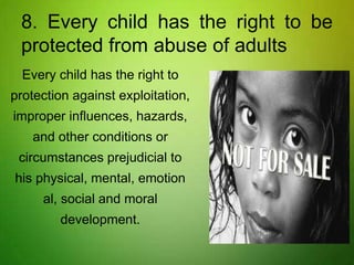 Rights of a child | PPTX
