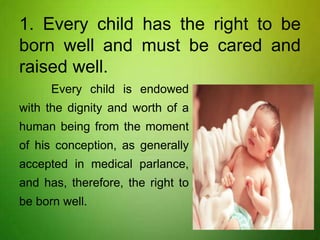 Rights of a child | PPTX