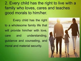 Rights of a child | PPTX