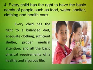 Rights of a child | PPTX