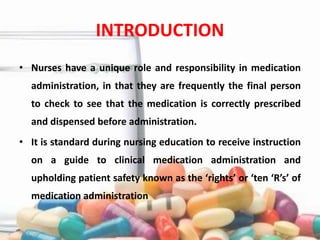 Rights of administration of medication | PPTX