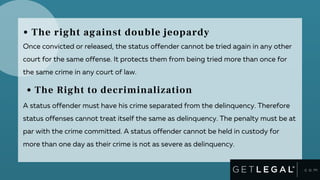 Rights of an accused in a status offense | PDF