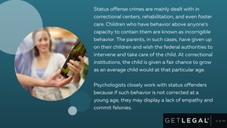 Rights of an accused in a status offense | PDF