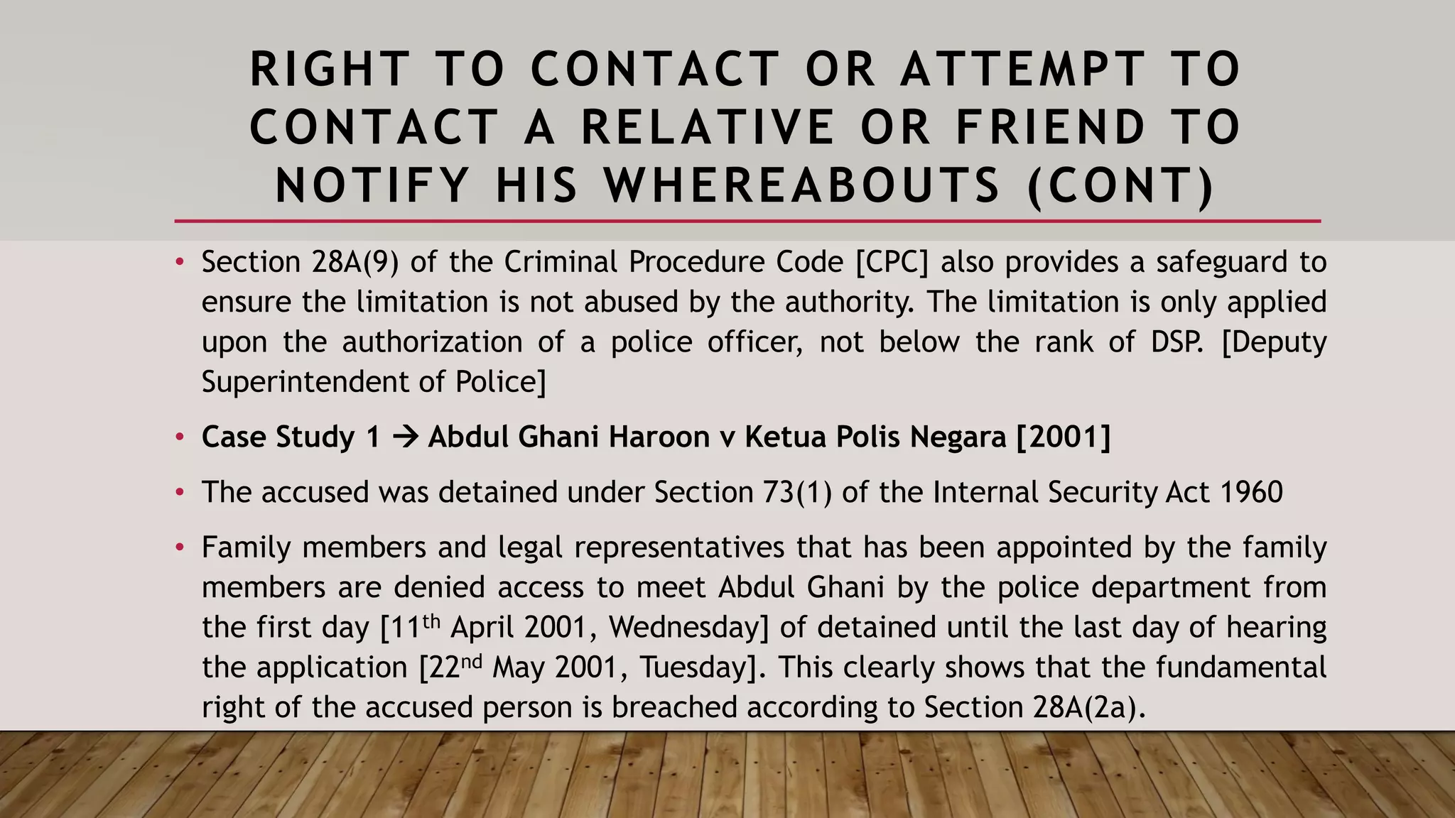 Rights of An Accused Person in Malaysia | PDF