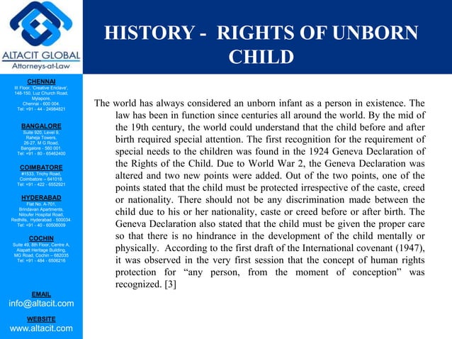 Rights of an unborn child | PPT
