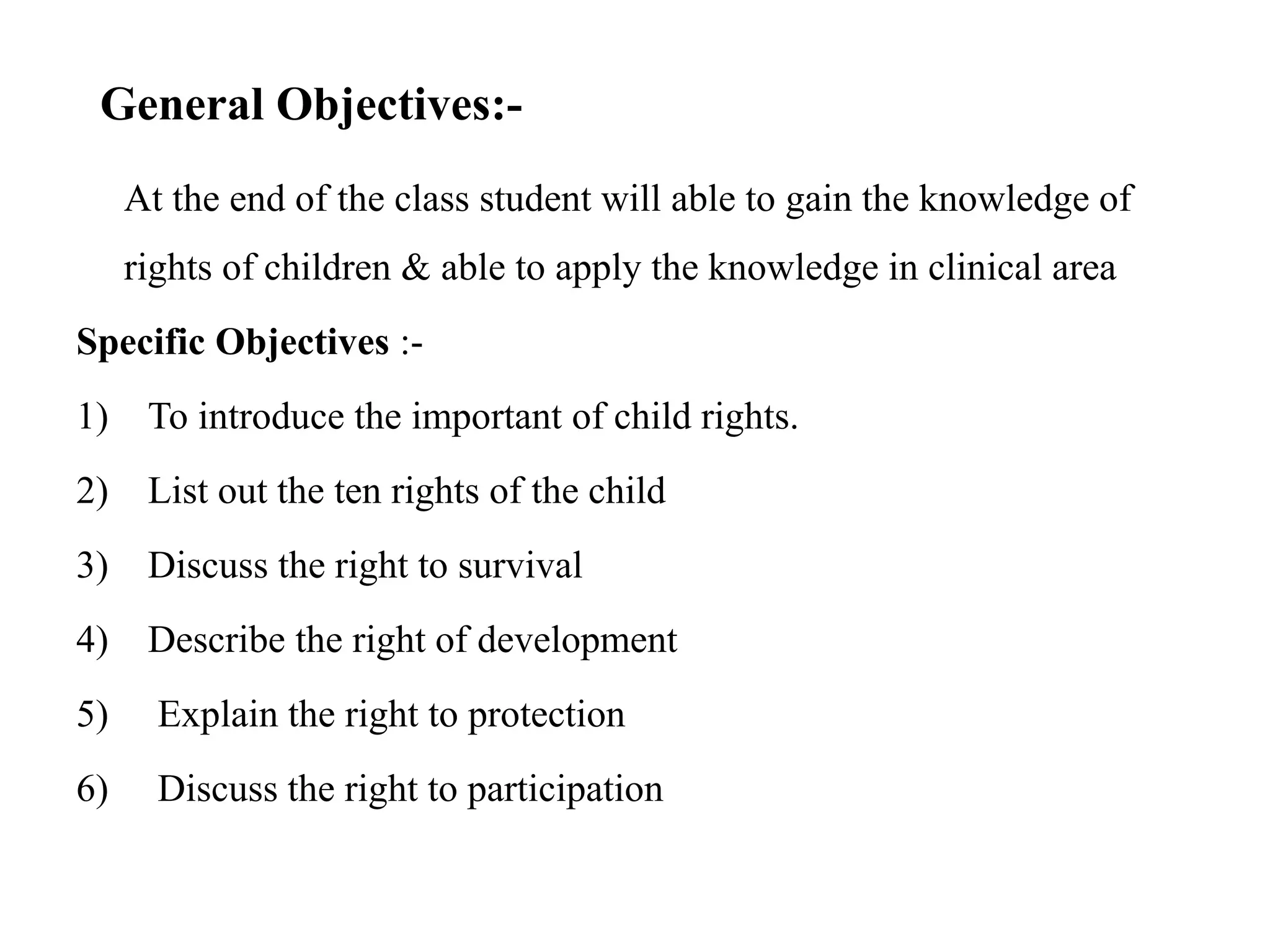 Rights of children | PPTX
