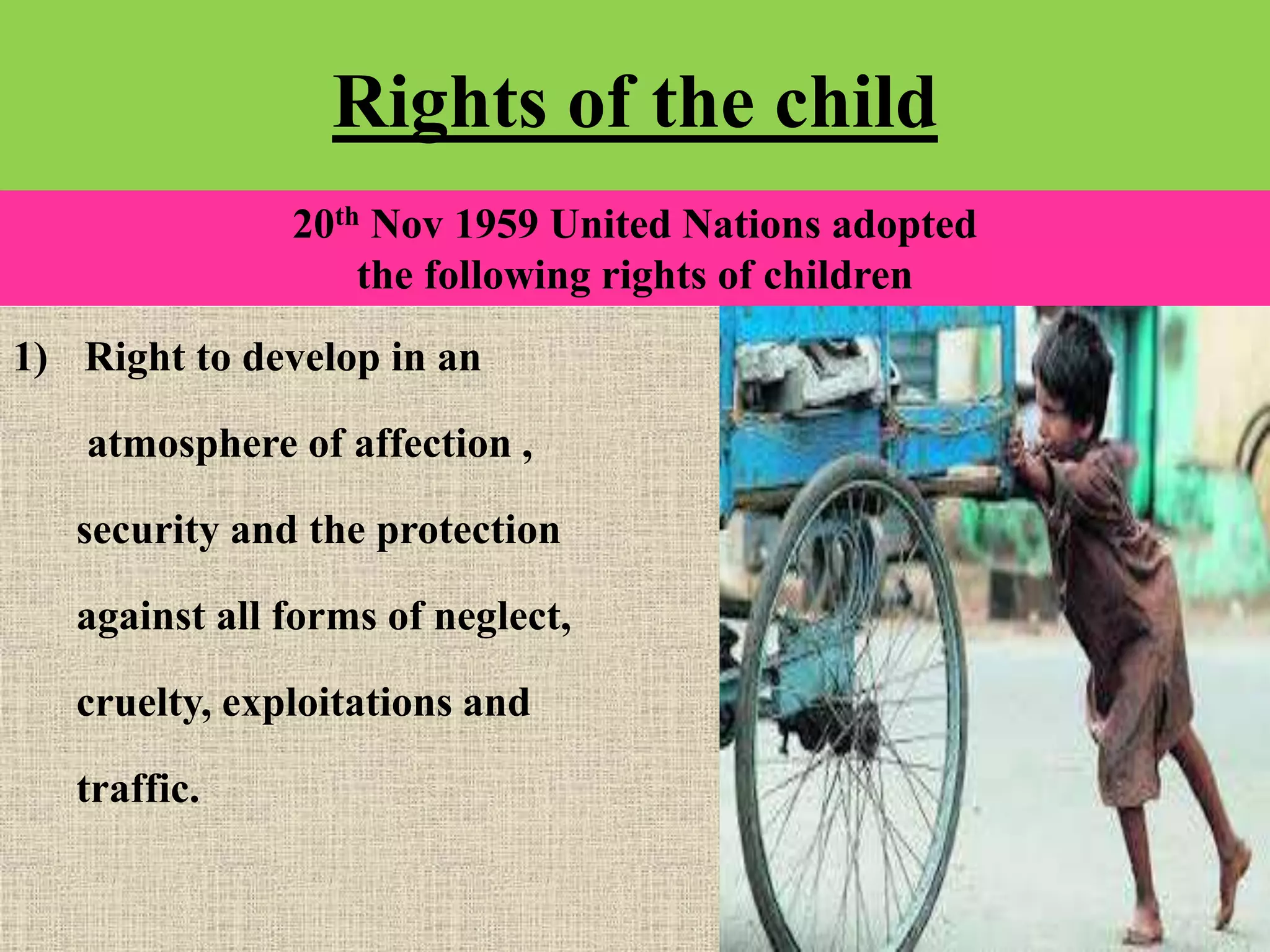 Rights of children | PPTX