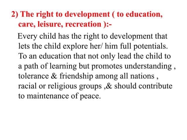 Rights of children | PPTX