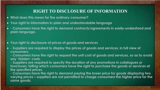 Rights of customers | PPTX