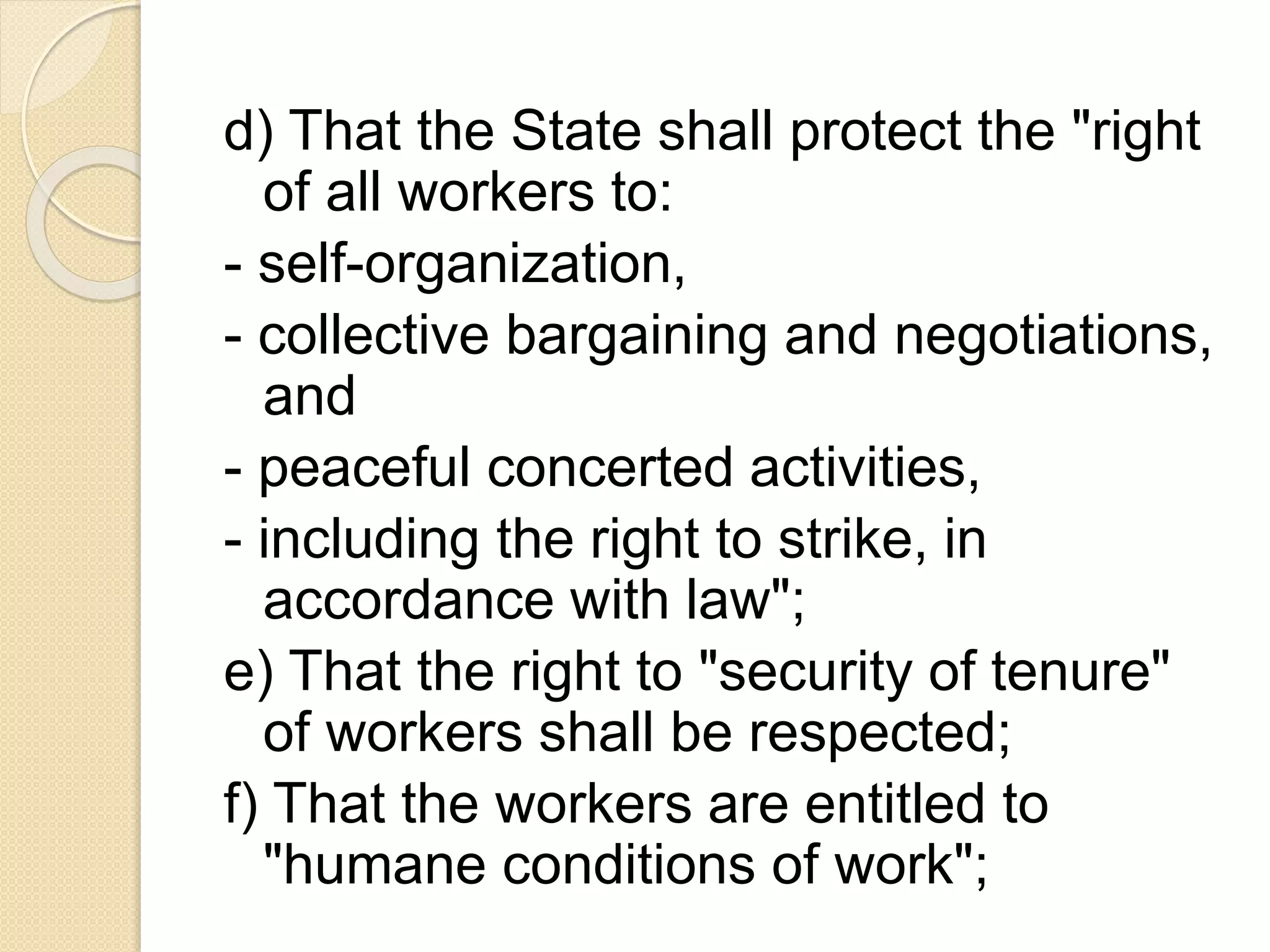 Rights of filipino workers | PPTX