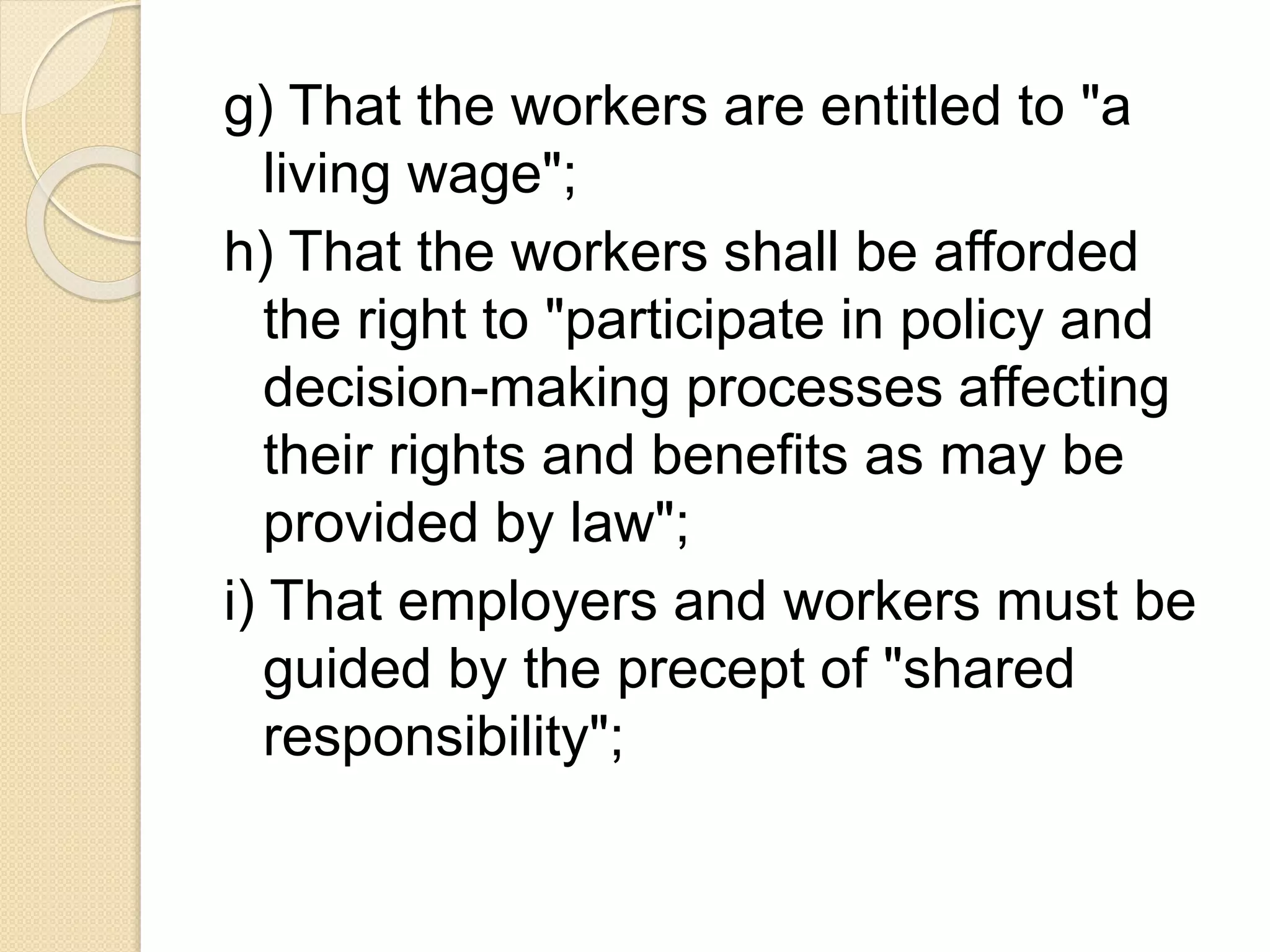 Rights of filipino workers | PPTX