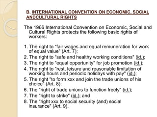 Rights of filipino workers | PPTX