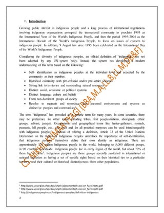 Rights of indigenous people | DOCX