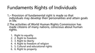 Fundamental Rights of individual, women and child.pptx, sociology, Bsc ...