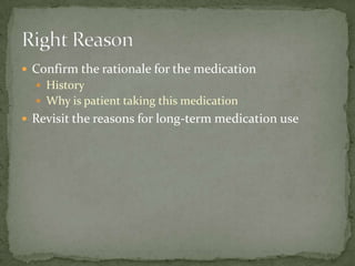 Rights of medication administration | PPTX