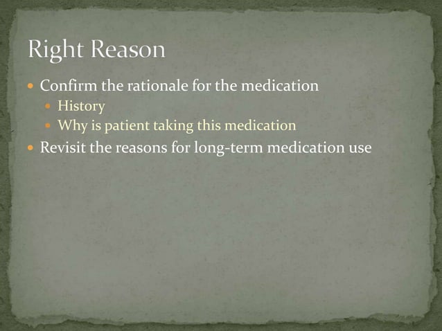 Rights of medication administration | PPTX | Pharmaceutical Drugs ...
