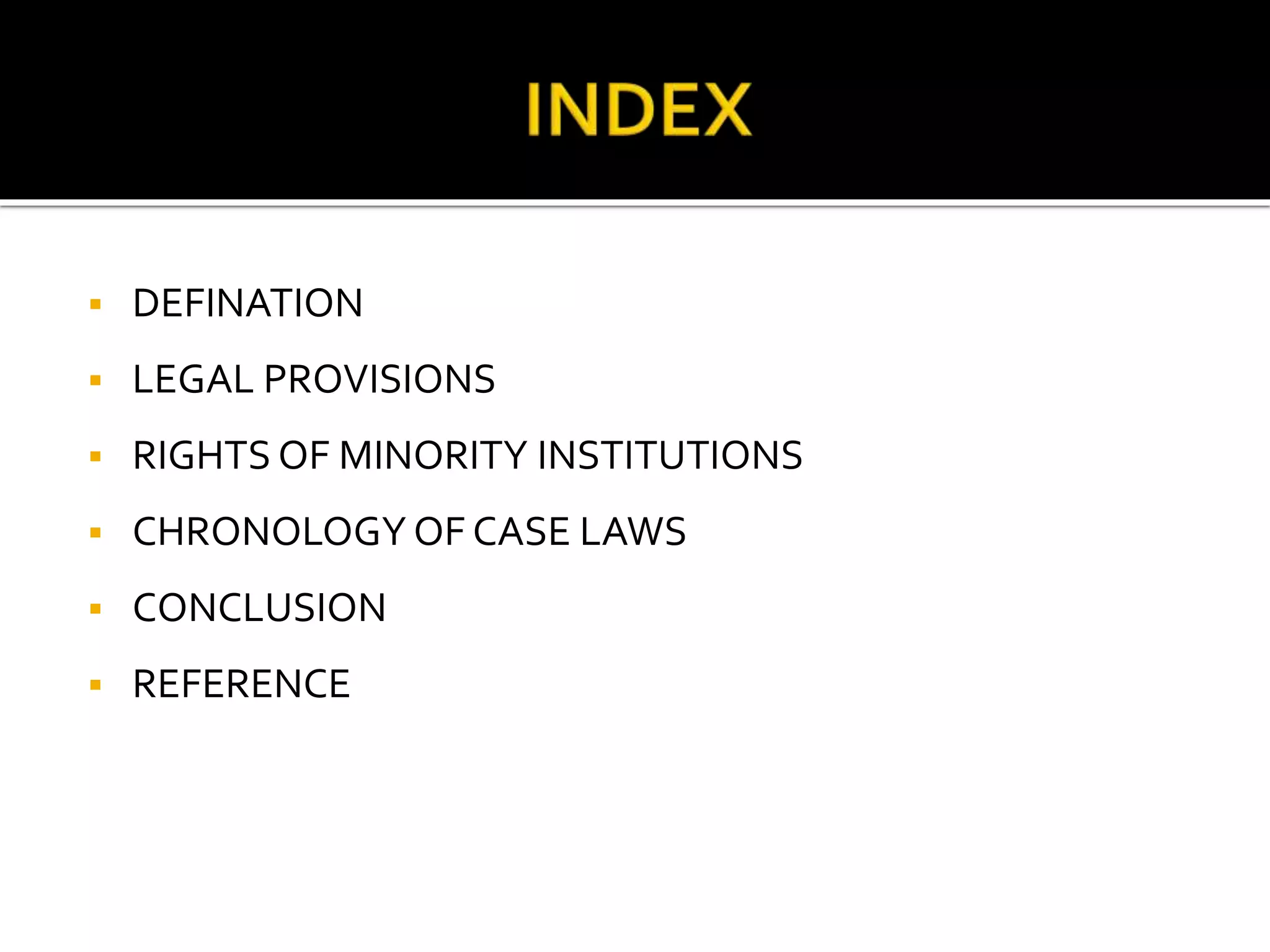 Rights of minority institutions | PPTX