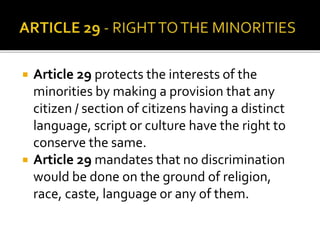 Rights of minority institutions | PPTX