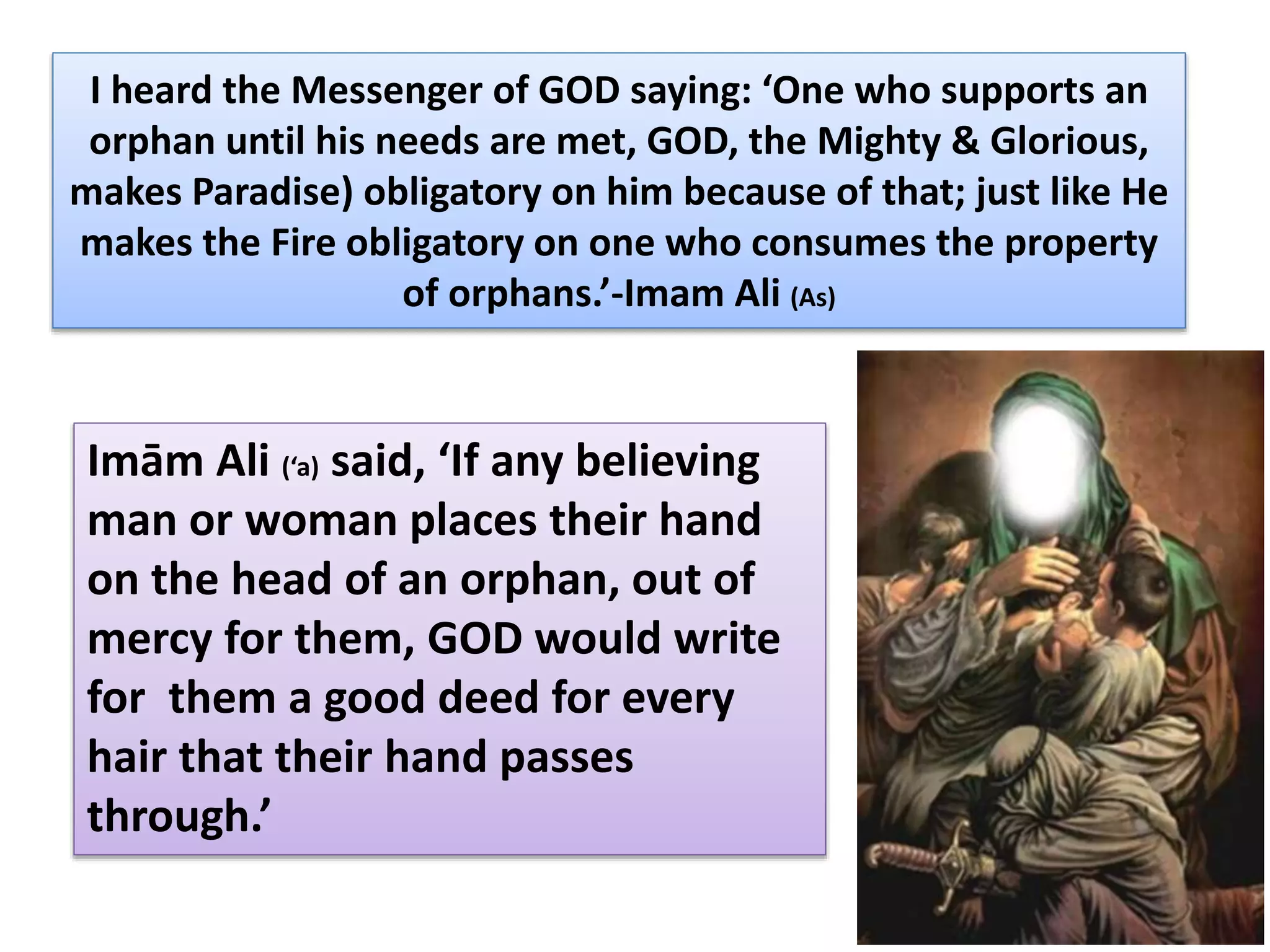 Rights of neighbors, the sick and the Orphans in Islam | PPTX