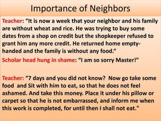 Rights of neighbors, the sick and the Orphans in Islam | PPTX