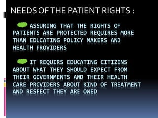 Rights of patient | PPTX