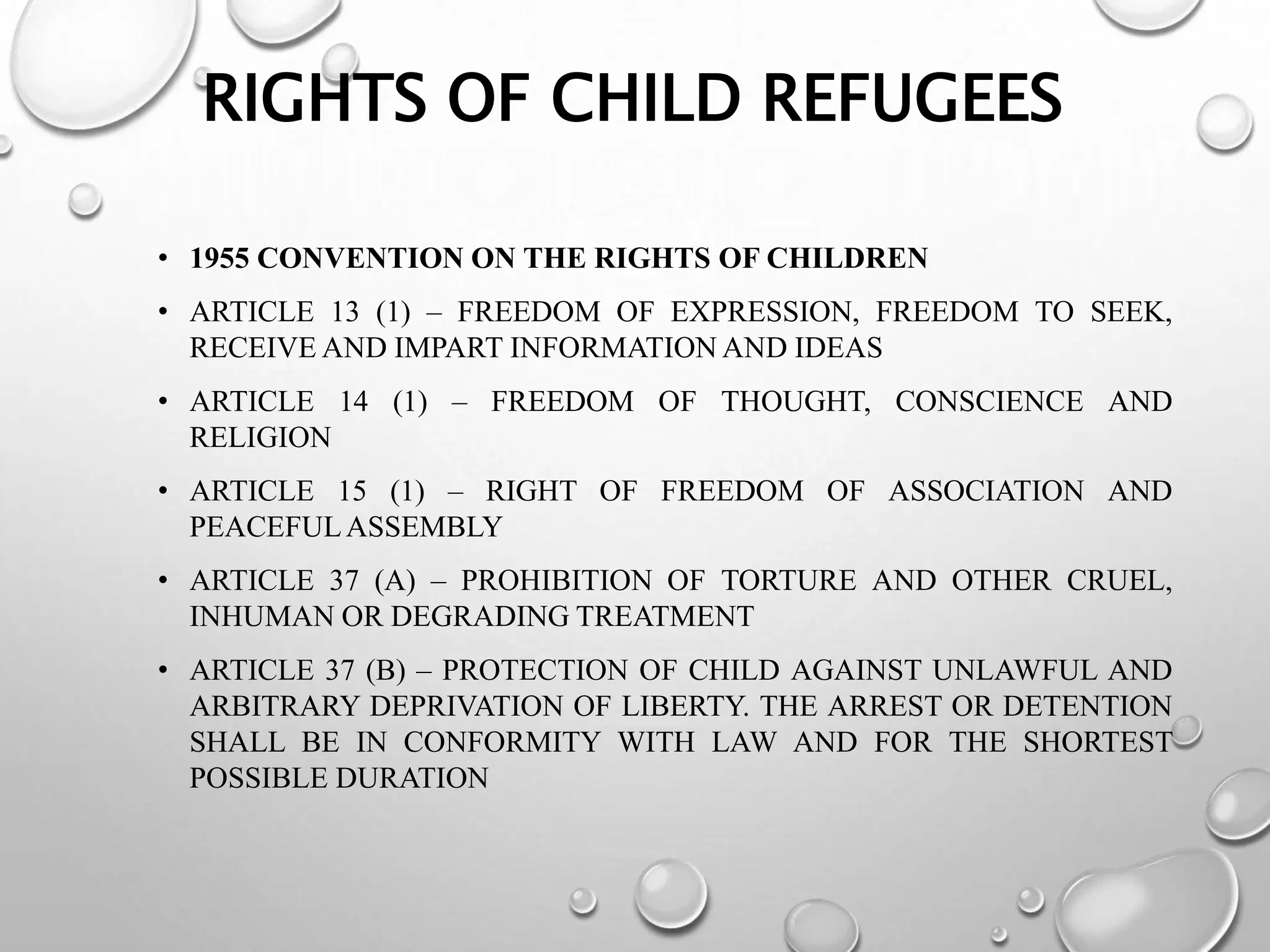 Rights of refugees | PPTX