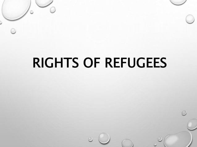 Rights of refugees | PPTX | Adoption and Fostering | Parenting