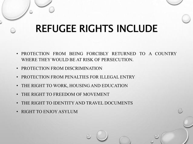 Rights of refugees | PPTX | Adoption and Fostering | Parenting