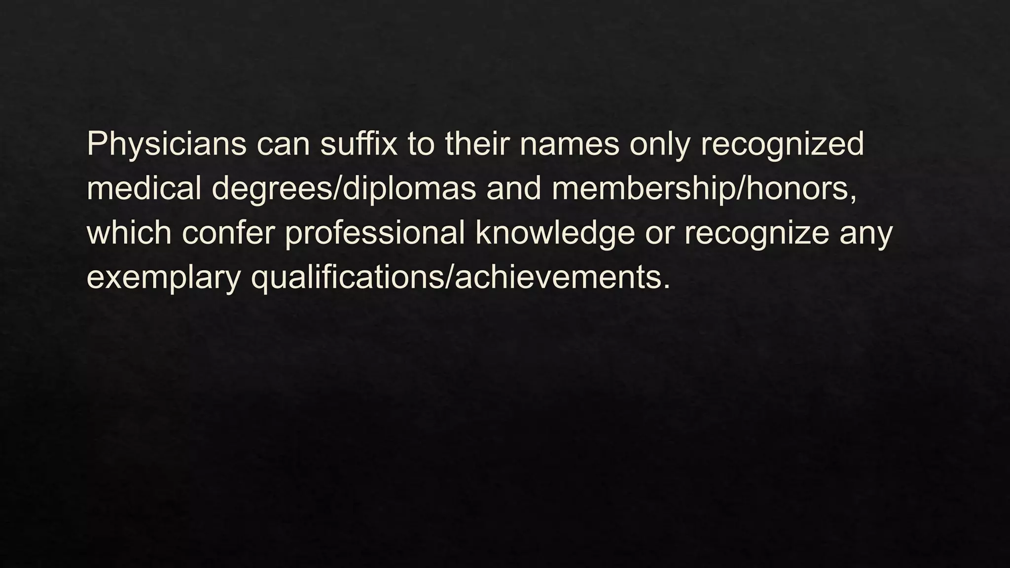 Rights of registered medical practitioner | PPTX