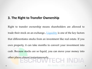 Rights of share holders’ of a company | PPTX