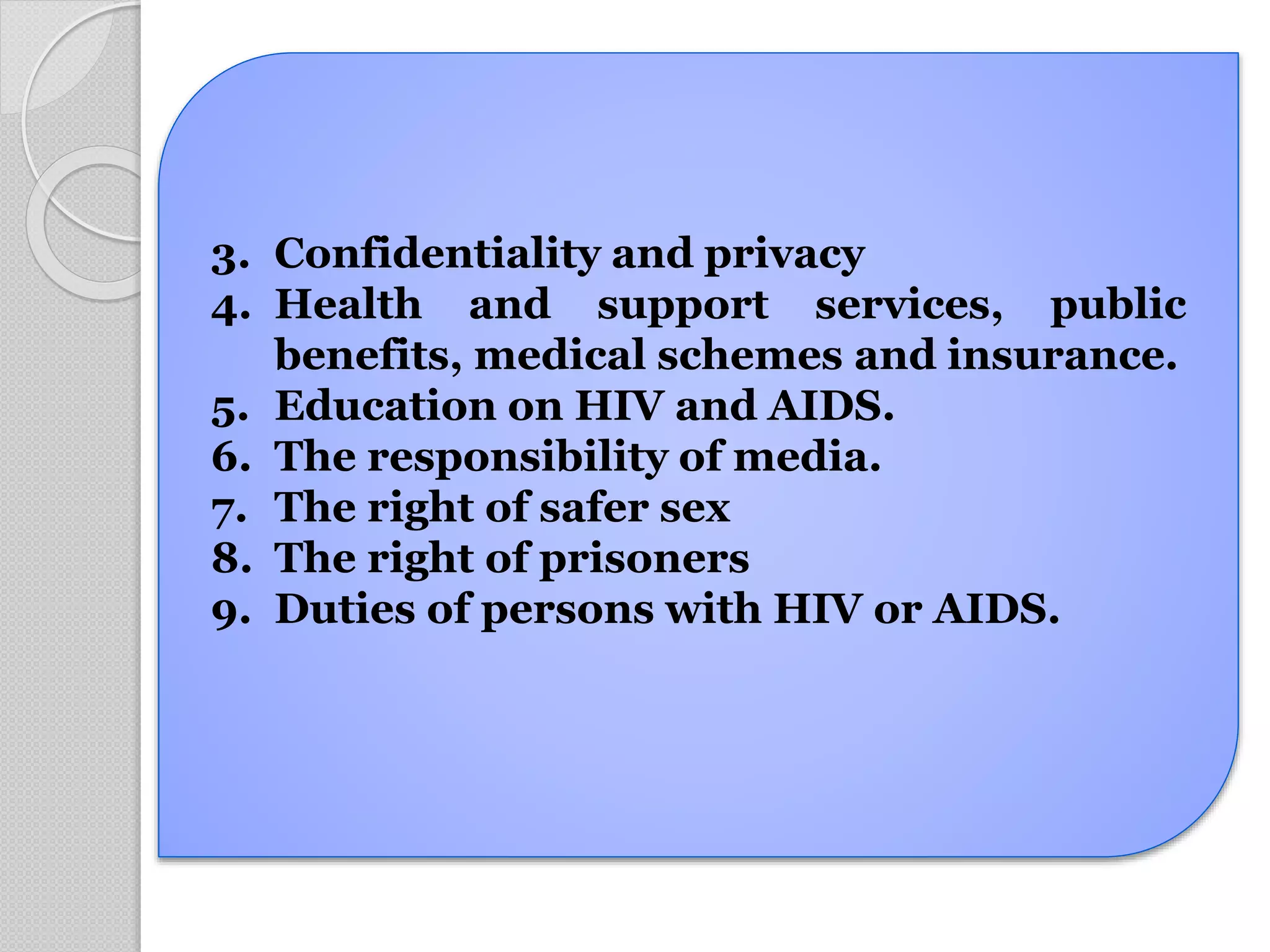 Rights of special groups: children, women, aged, HIV, handicapped. | PPTX