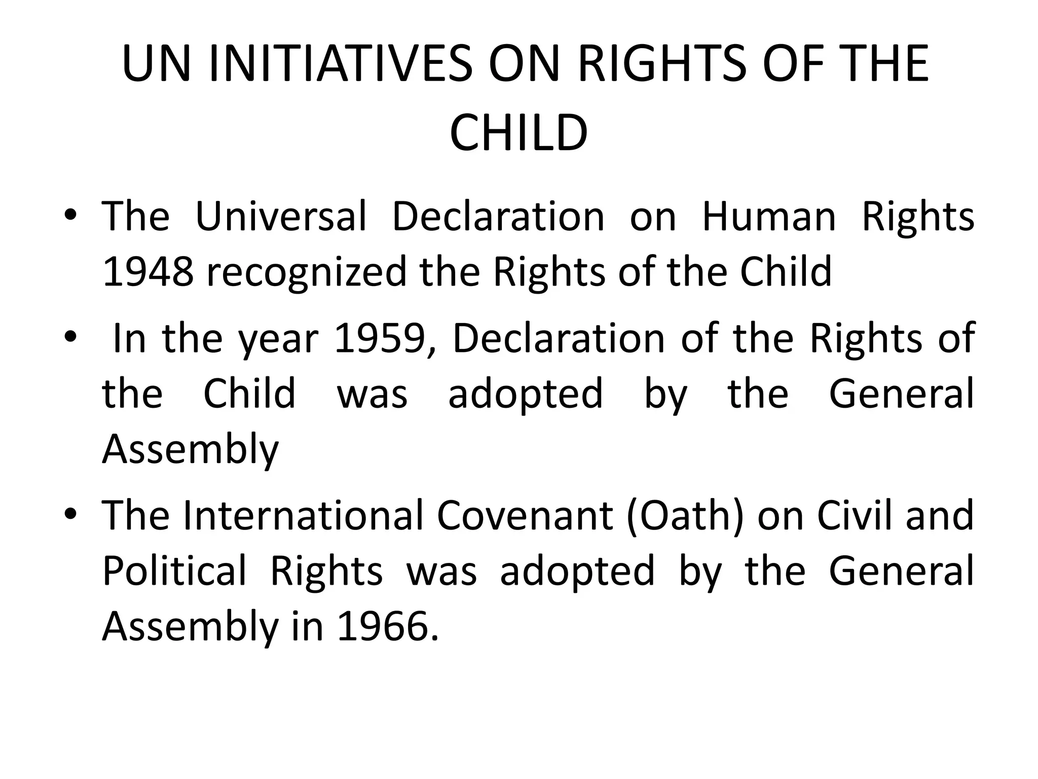 Rights of the child and entitlements | PPTX