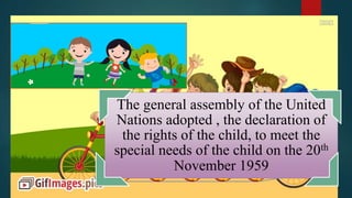 RIGHTS OF THE CHILDREN- 10 basic Rights of child | PPT