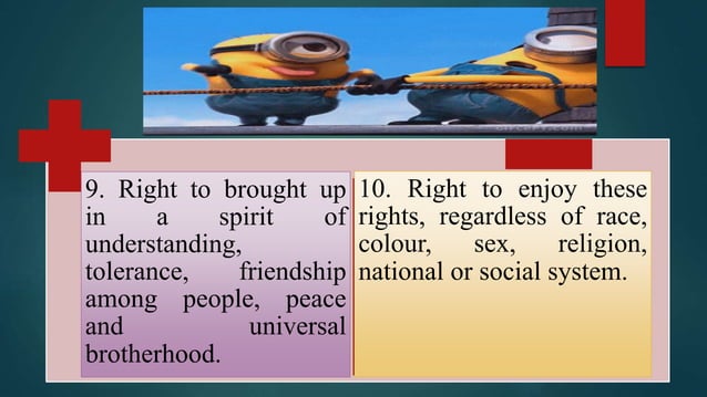 RIGHTS OF THE CHILDREN- 10 basic Rights of child | PPT