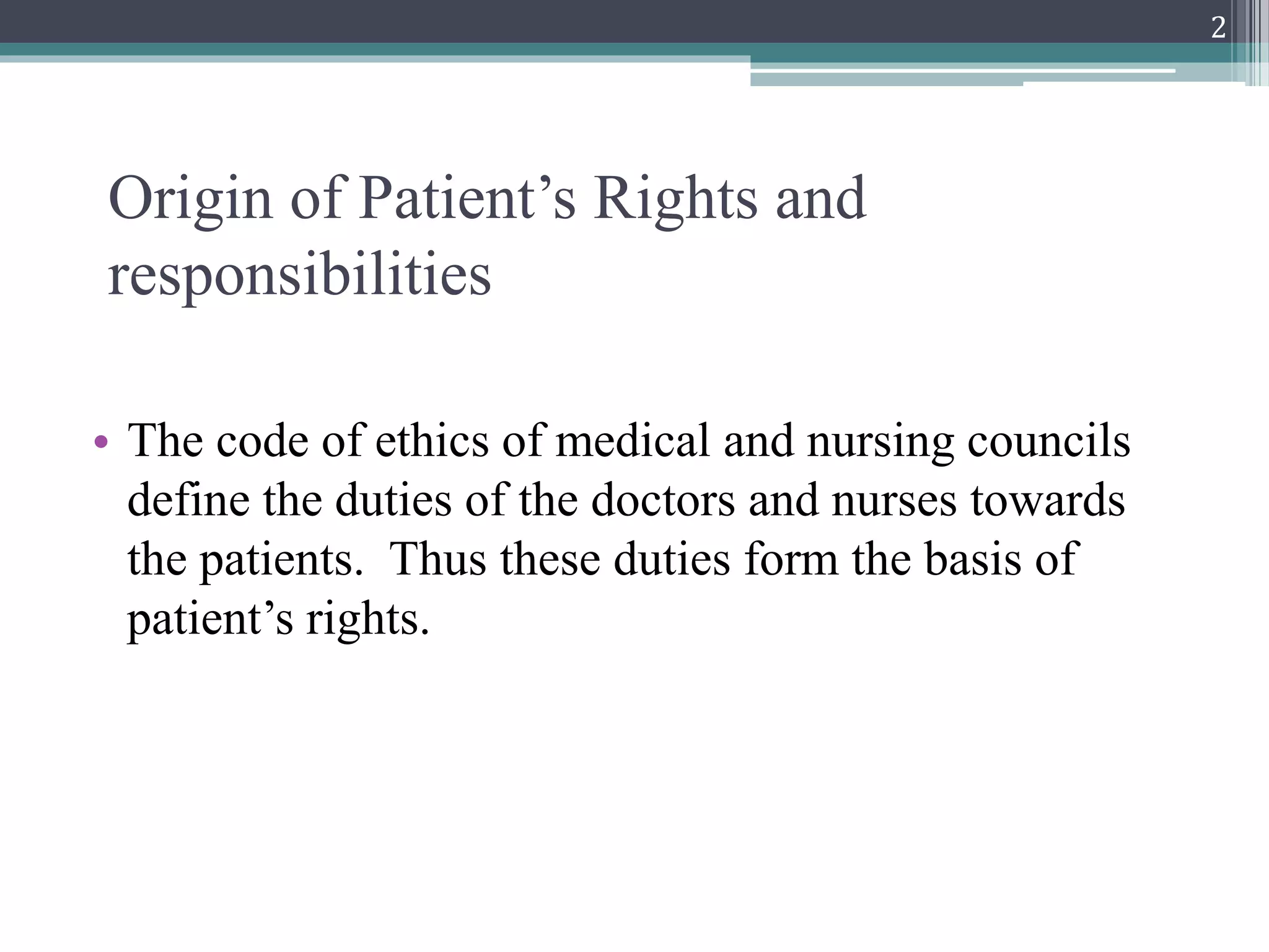 Rights of the patient | PPTX