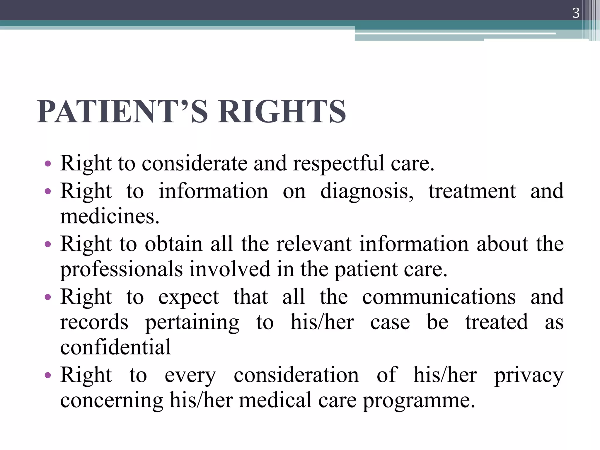Rights of the patient | PPTX