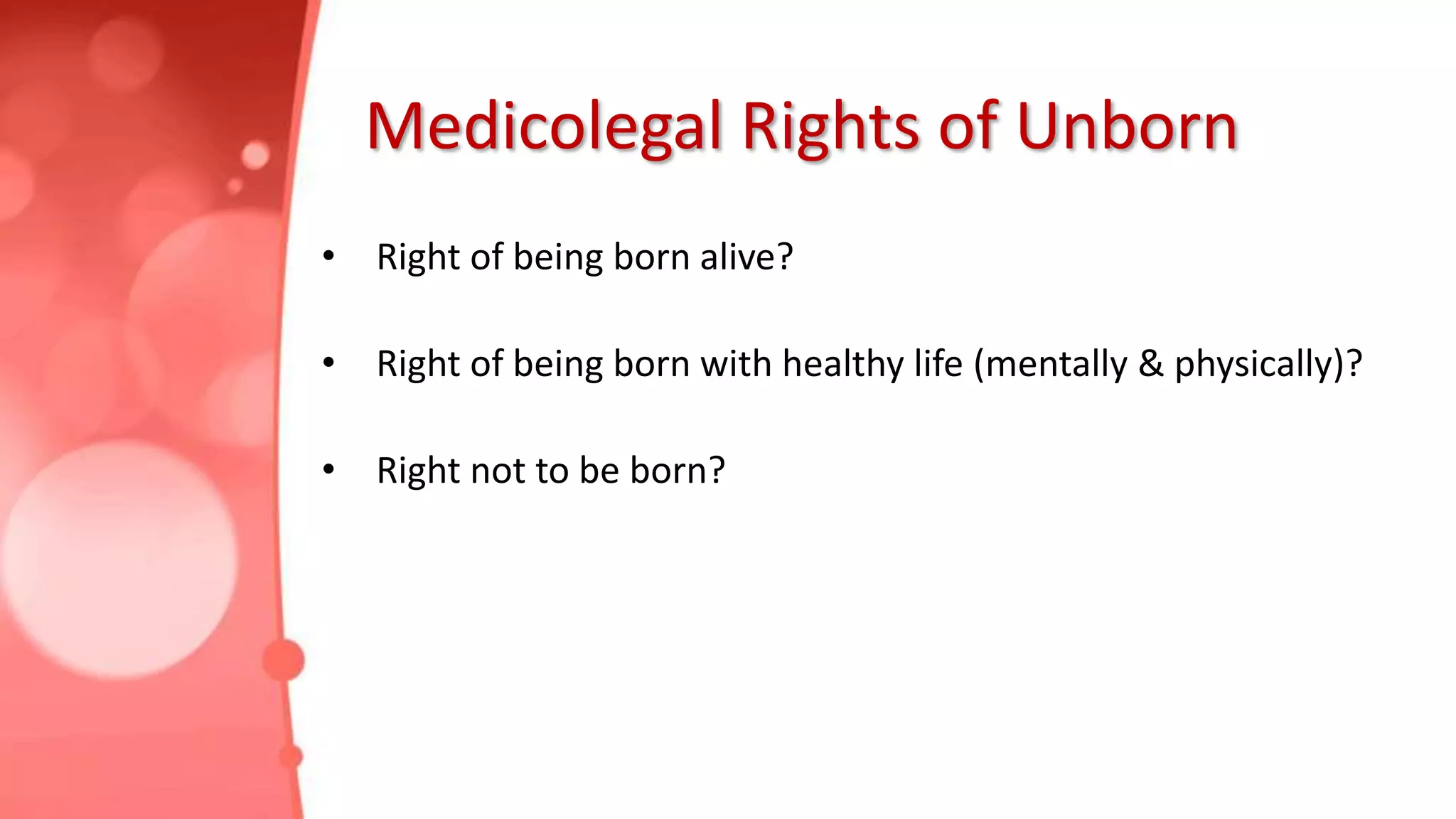 Rights of unborn child | PPTX