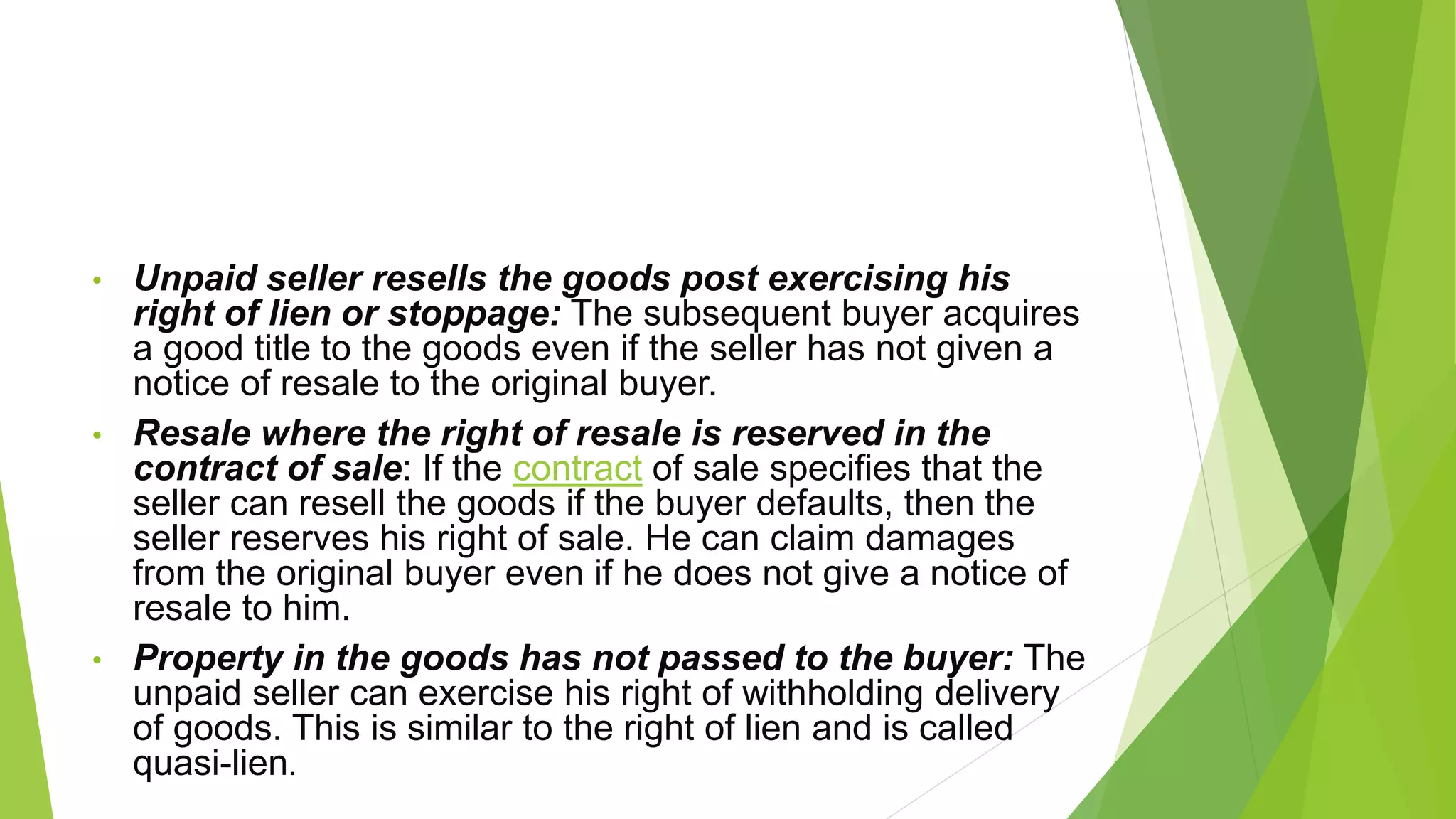 Rights of Unpaid Seller Against Goods.pptx