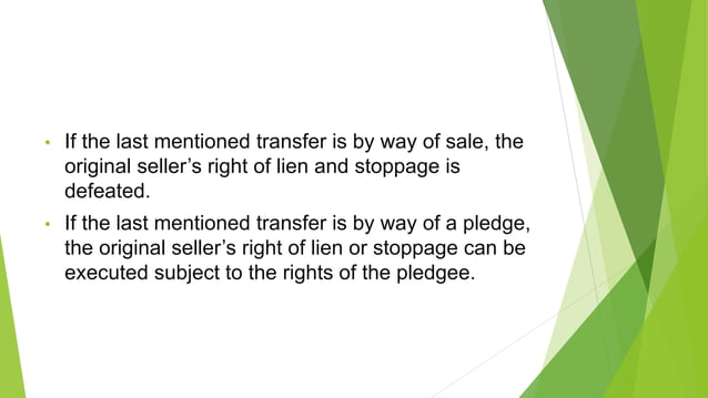 Rights of Unpaid Seller Against Goods.pptx | Real Estate Buying and ...