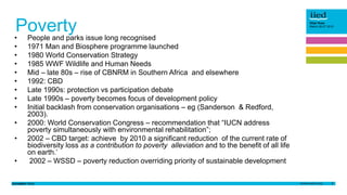 Equity workshop: Rights, poverty and equity in conservation | PPT