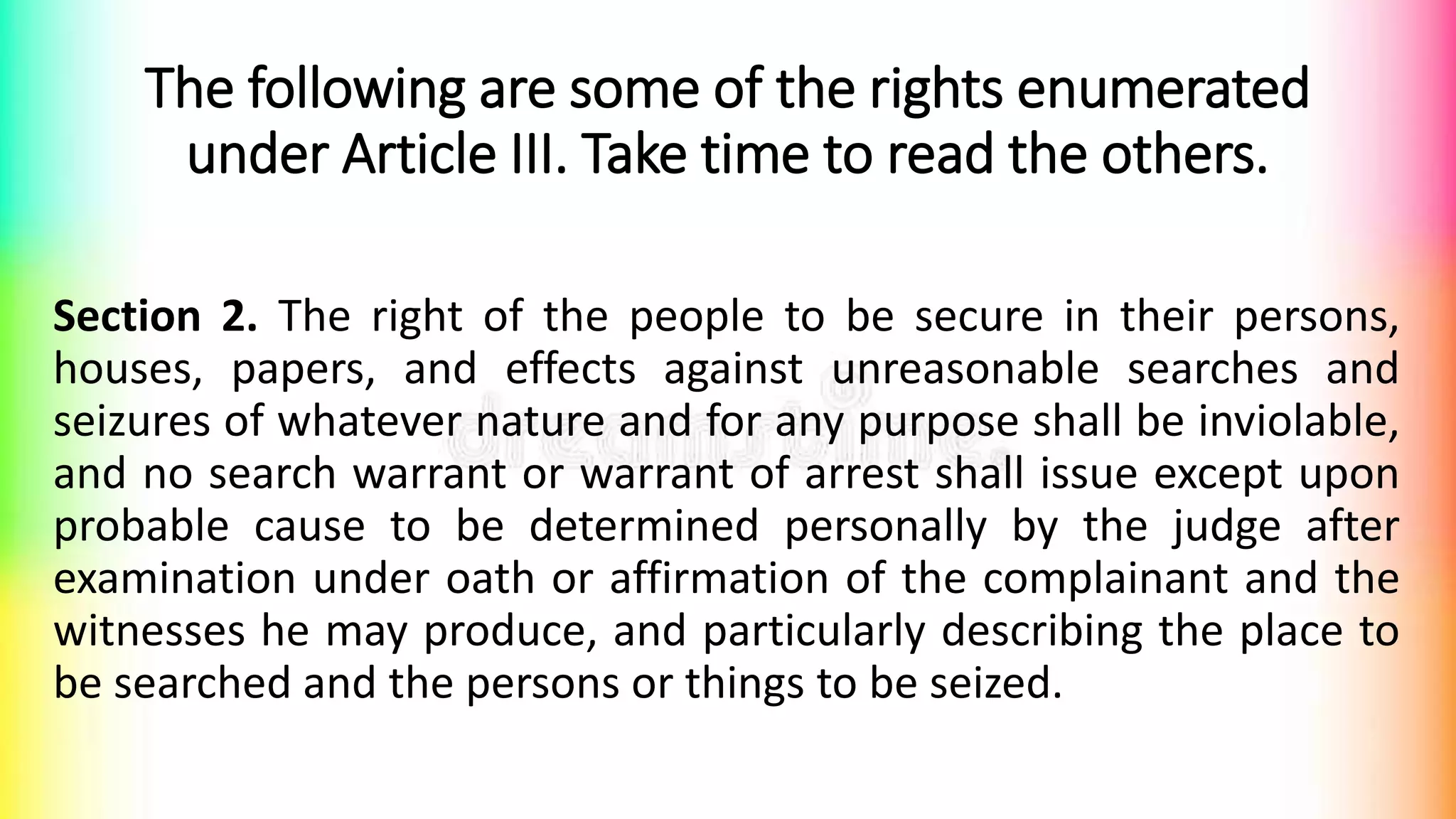 Rights, privileges and responsibilities of a citizen | PPTX