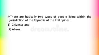 Rights, privileges and responsibilities of a citizen | PPTX
