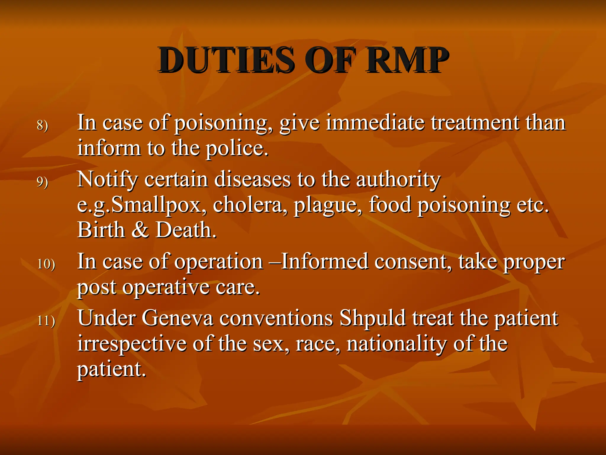 Rights & Privileges of RMP.ppt.......... | PPT