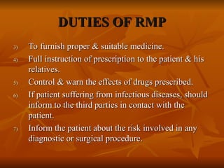 Rights & Privileges of RMP.ppt.......... | PPT